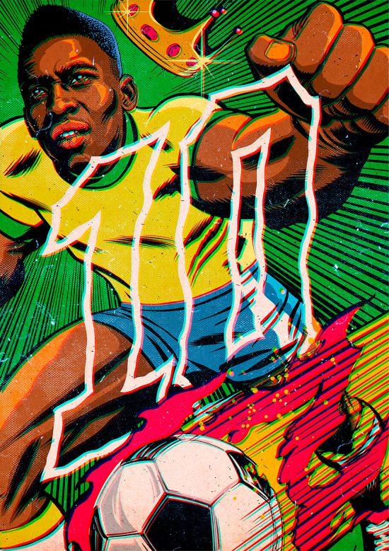 Artist Tributes Pour in to Remember Football Legend Pelé | Moss and Fog