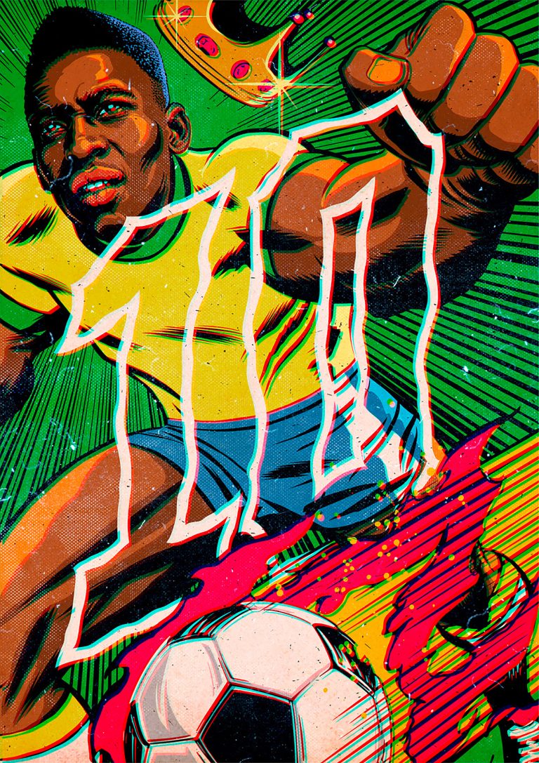 Artist Tributes Pour in to Remember Football Legend Pelé | Moss and Fog