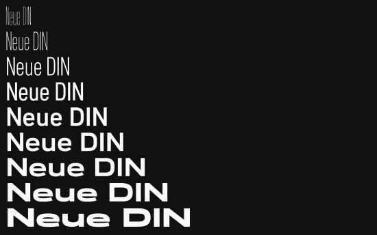 Neue DIN: A German Type Icon Reimagined by Fontwerk | Daily design ...