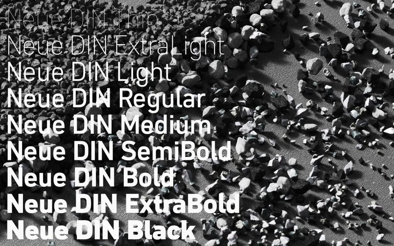 Neue DIN: A German Type Icon Reimagined by Fontwerk | Daily design ...