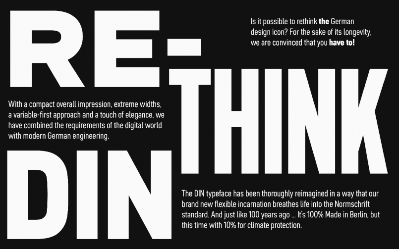 Neue DIN: A German Type Icon Reimagined by Fontwerk | Daily design ...