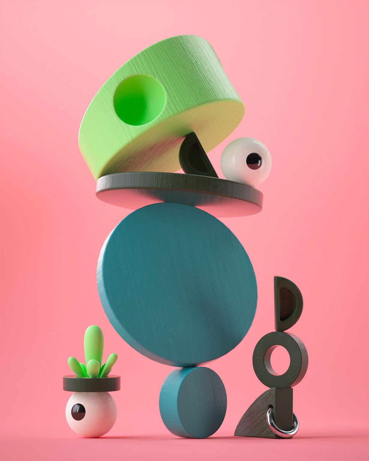 Crazy Totems: 3D Creations by Emanuele Marani | Daily design ...