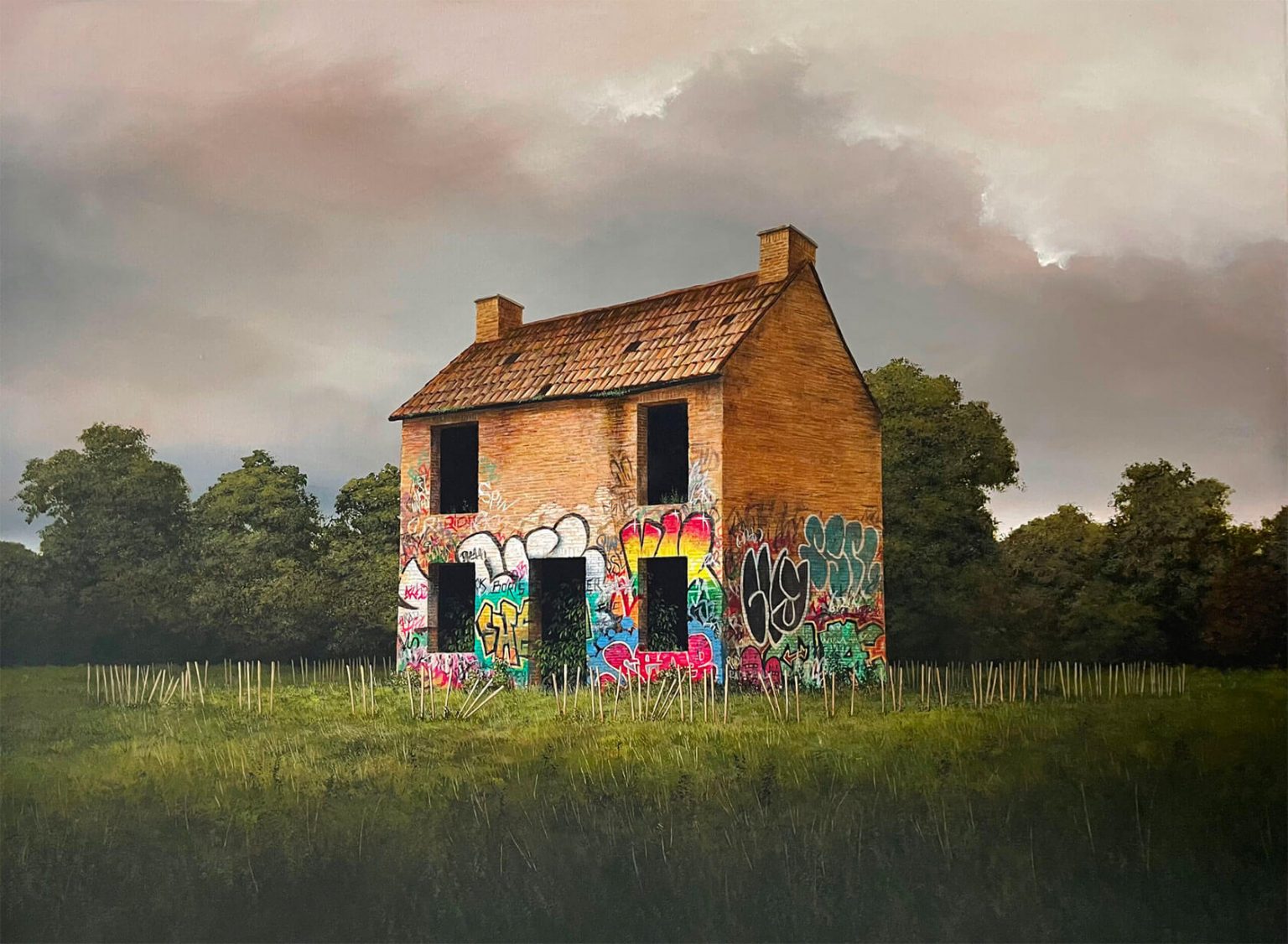 Unsettling Dwellings: Paintings by Lee Madgwick | Daily design ...