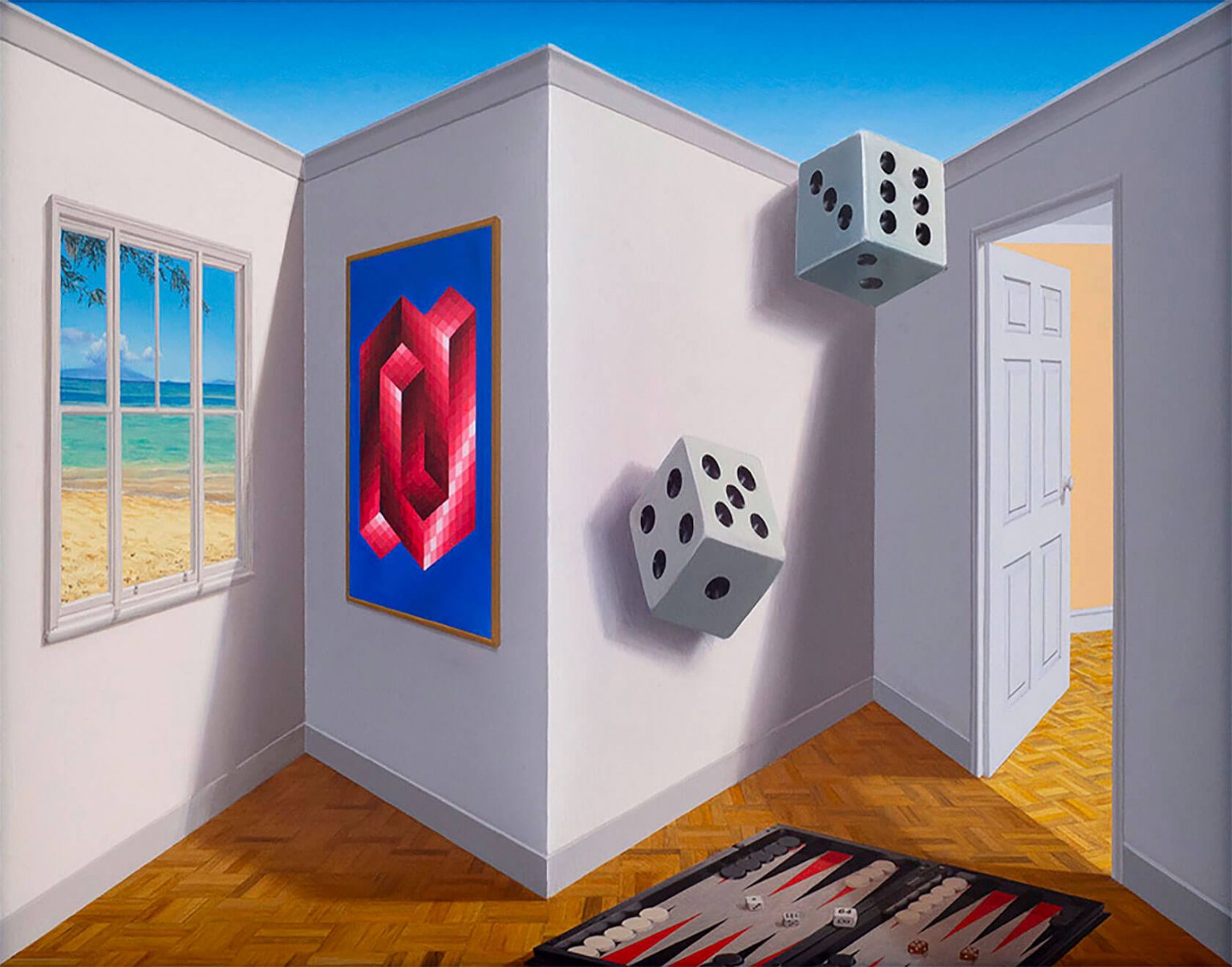 The Reverse Perspective Paintings of Patrick Hughes | Daily design ...