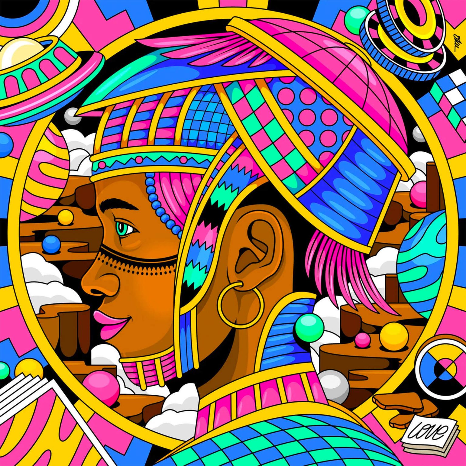 Psychedelic Illustrations by David Oku | Daily design inspiration for ...