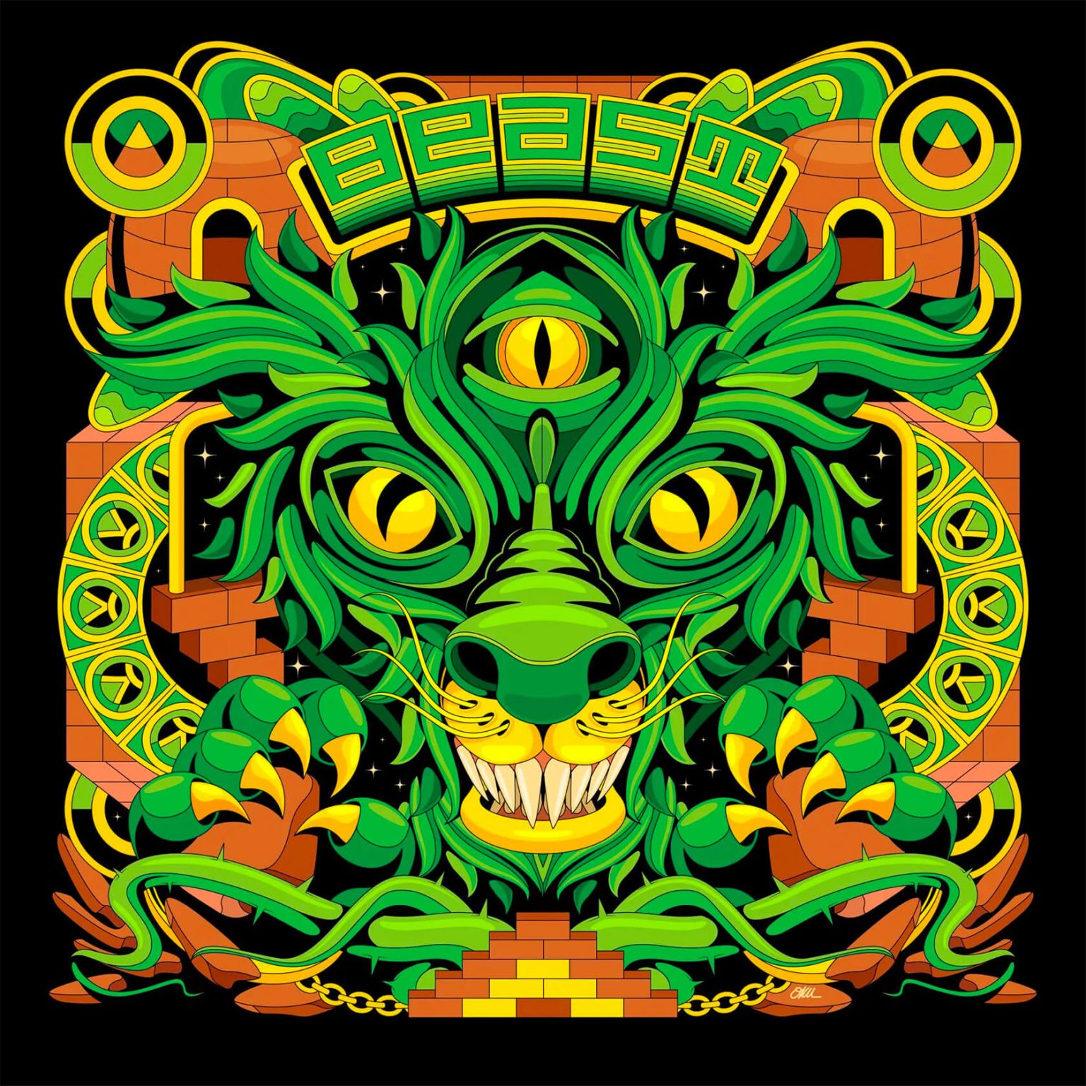 Psychedelic Illustrations by David Oku | Daily design inspiration for ...