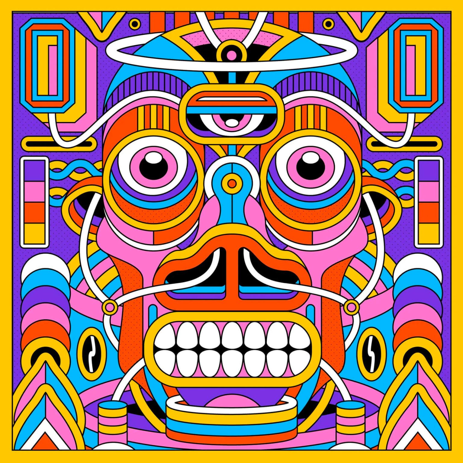 Psychedelic Illustrations by David Oku | Daily design inspiration for ...