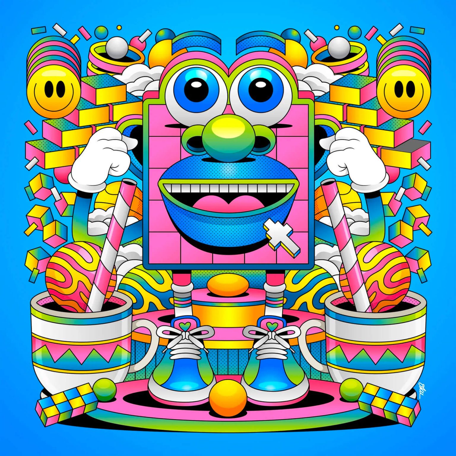 Psychedelic Illustrations by David Oku | Daily design inspiration for ...