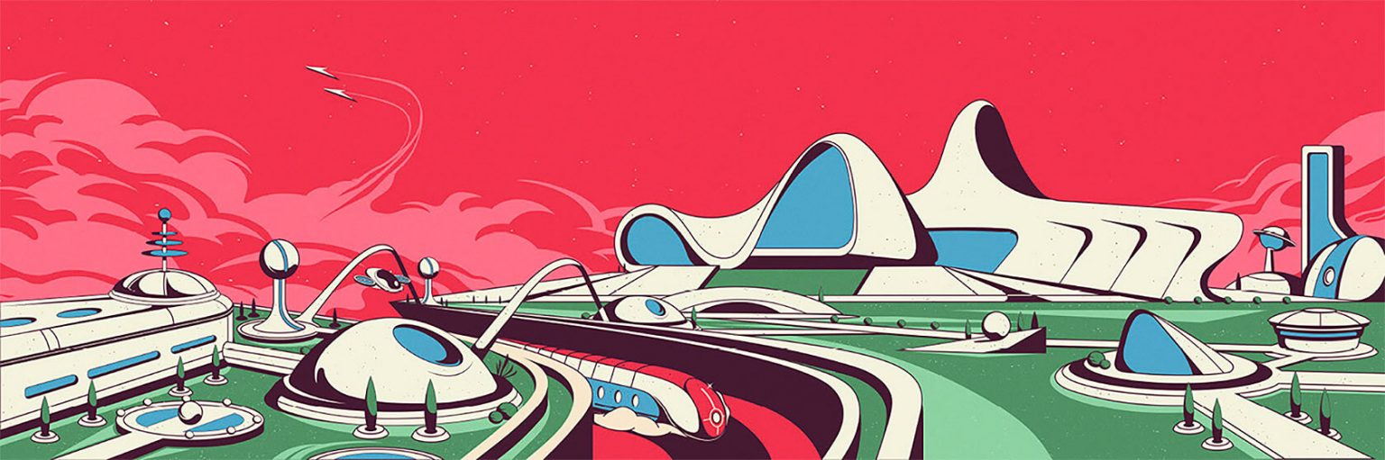Utopia: Retrofuturistic Illustrations by Orkhan Isayev | Daily design ...