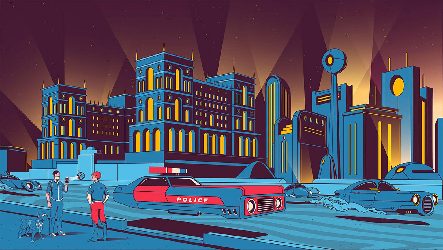 Utopia: Retrofuturistic Illustrations by Orkhan Isayev | Daily design ...