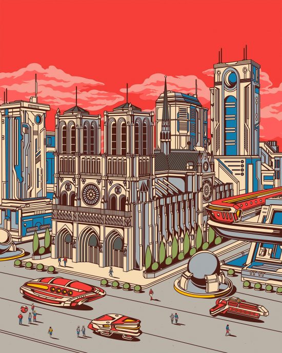 Utopia: Retrofuturistic Illustrations by Orkhan Isayev | Daily design inspiration for creatives ...