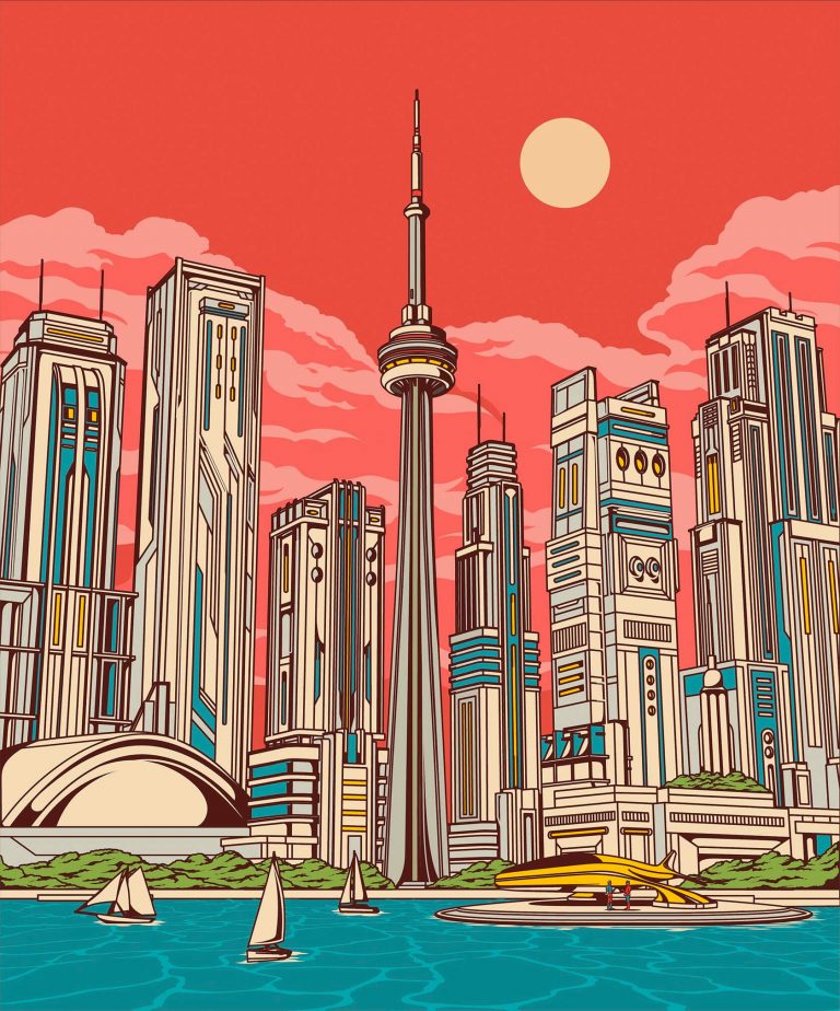 Utopia: Retrofuturistic Illustrations by Orkhan Isayev | Daily design ...