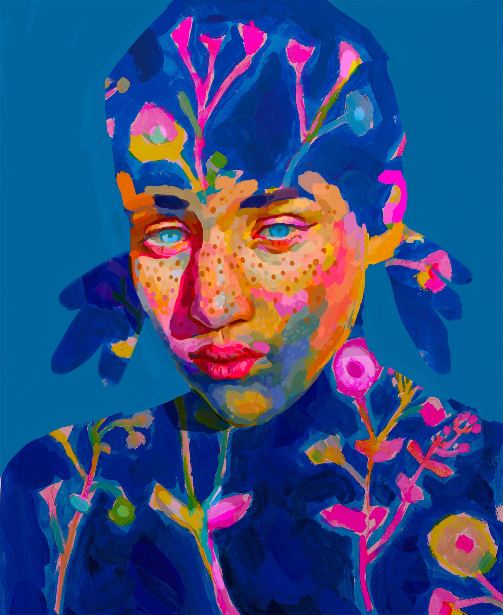 Powerful Portrait Illustrations by Riso Chan | Daily design inspiration ...