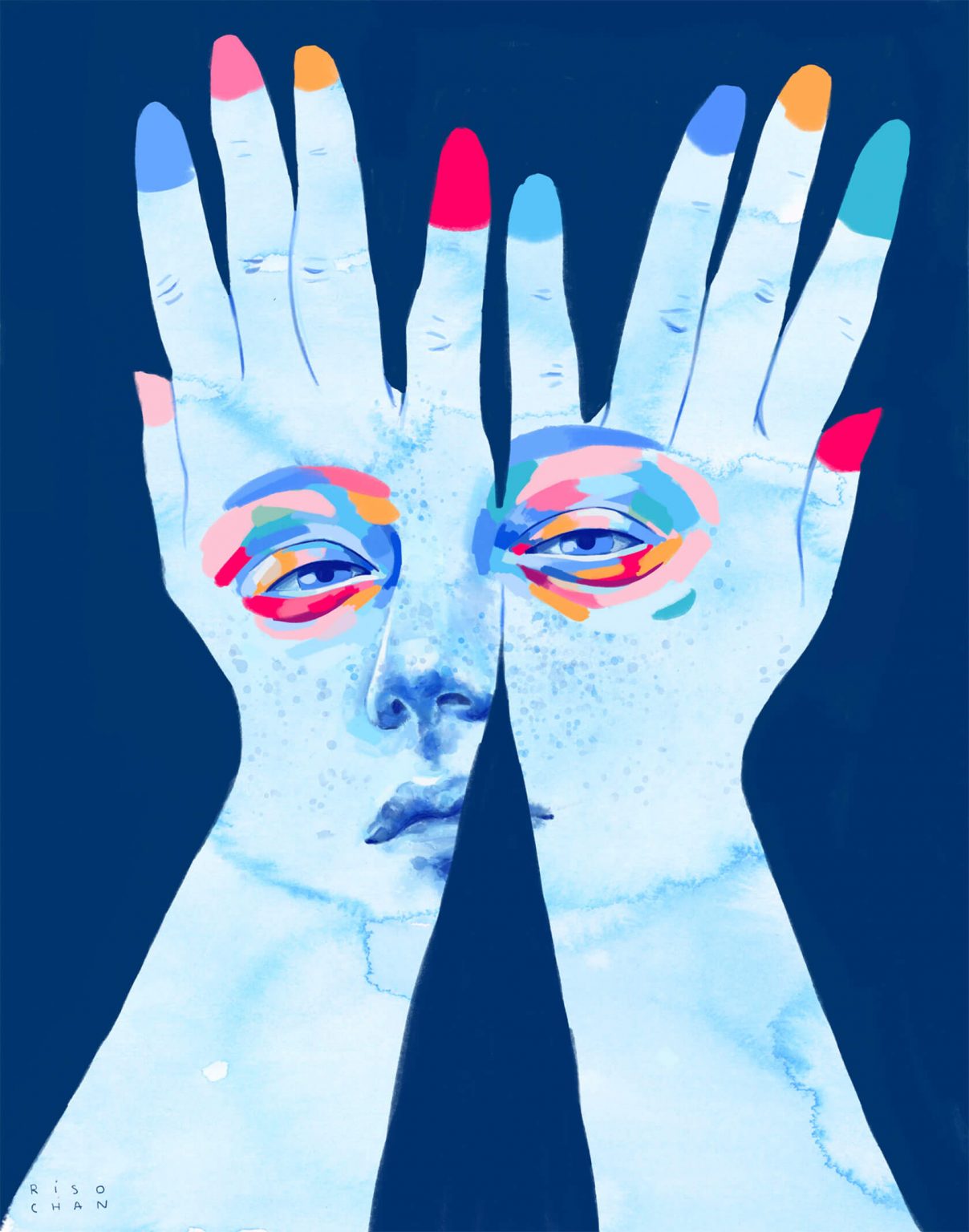 Powerful Portrait Illustrations by Riso Chan | Daily design inspiration for creatives ...