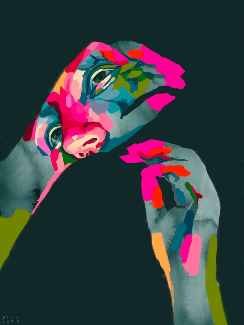 Powerful Portrait Illustrations by Riso Chan | Daily design inspiration for creatives ...