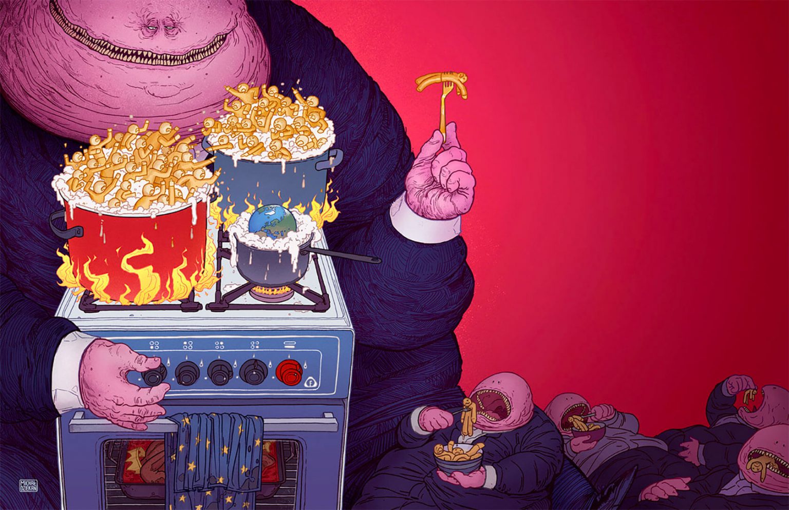 Satirical Illustrations by Michal Dziekan | Daily design inspiration ...