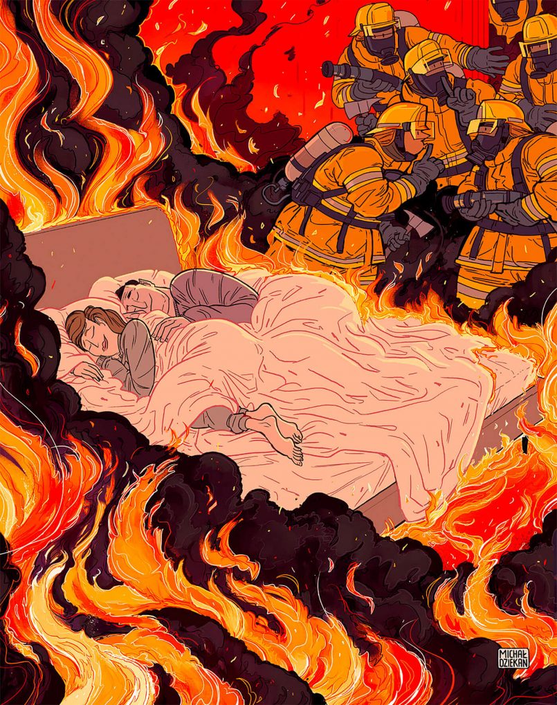 Satirical Illustrations by Michal Dziekan | Daily design inspiration ...