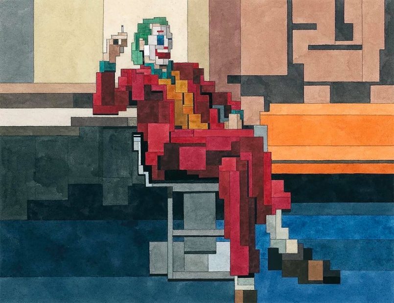 Pixelated Pop Culture Paintings by Adam Lister | Daily design ...