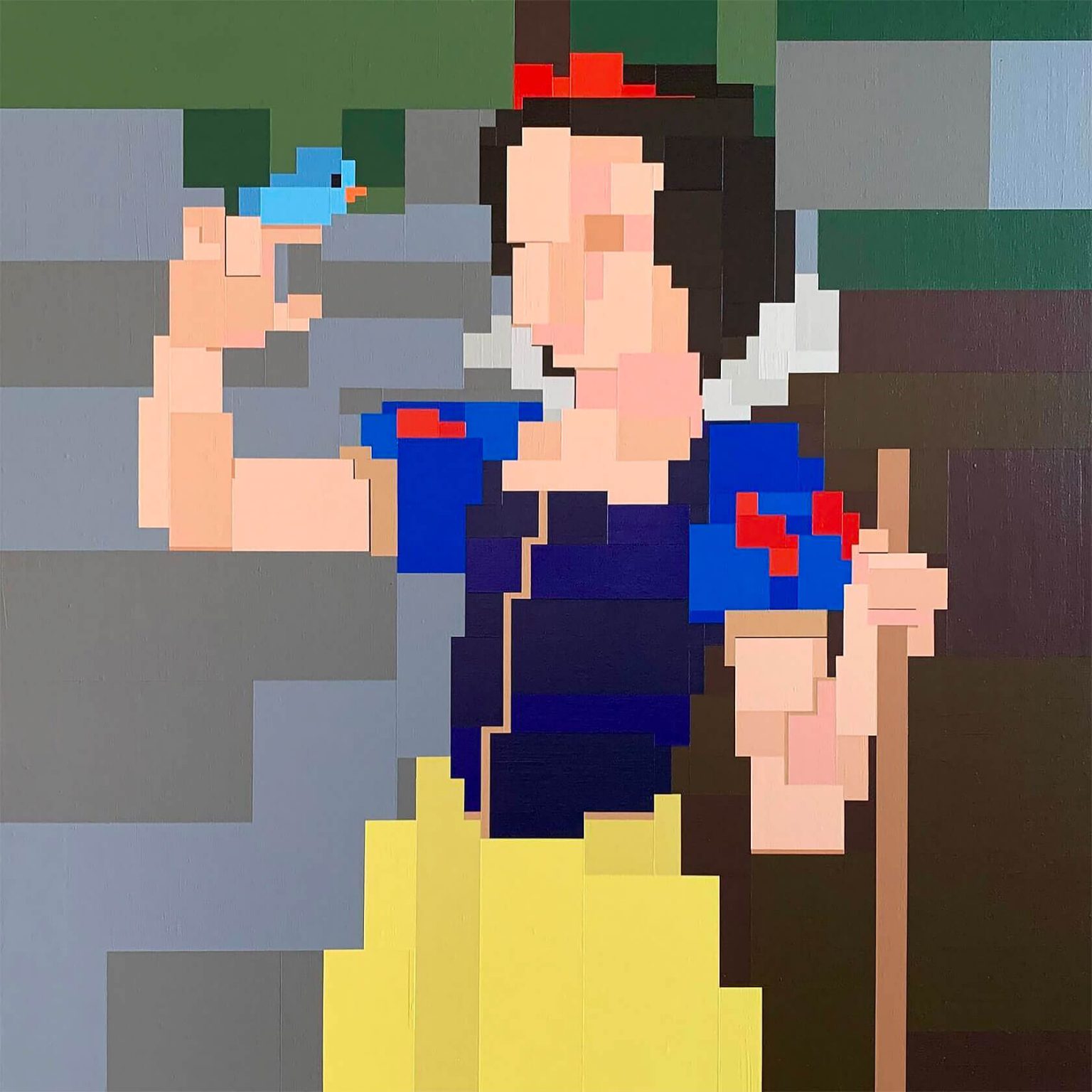 Pixelated Pop Culture Paintings by Adam Lister | Daily design ...