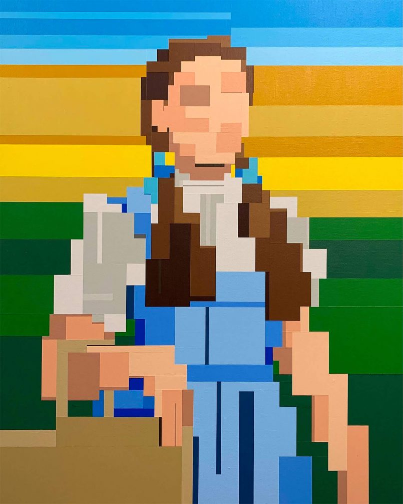 Pixelated Pop Culture Paintings by Adam Lister | Daily design ...