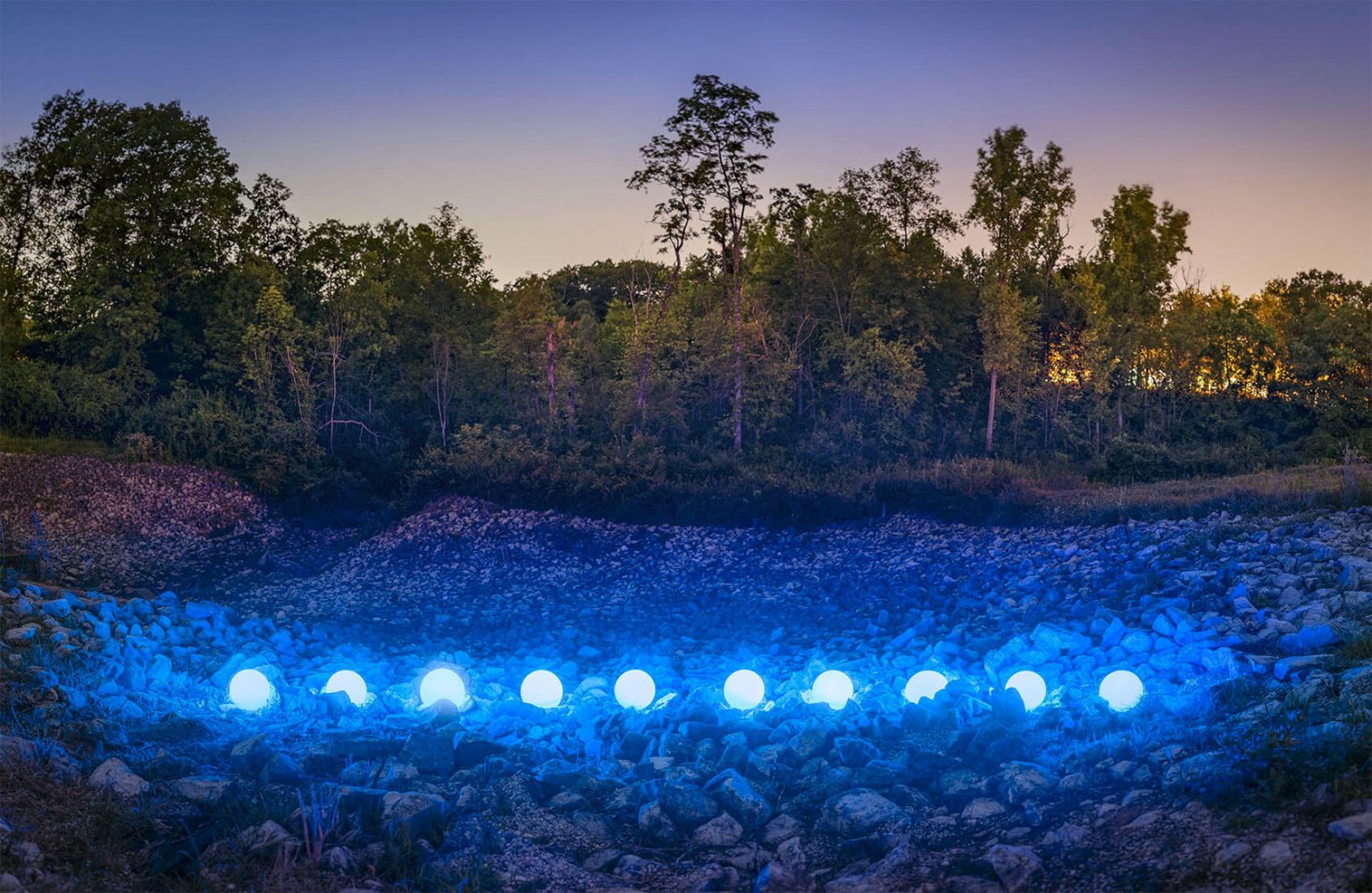 Illuminated Fields: Light Art Installations by Barry Underwood | Daily ...