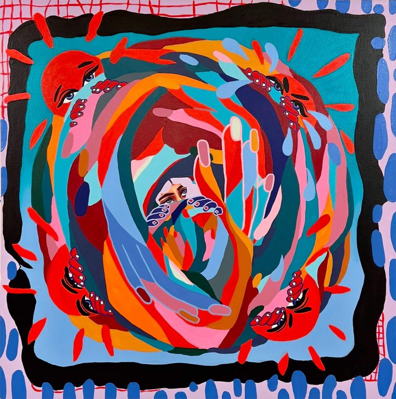 Bright Multilayered Paintings by Caroline Liu | Daily design ...