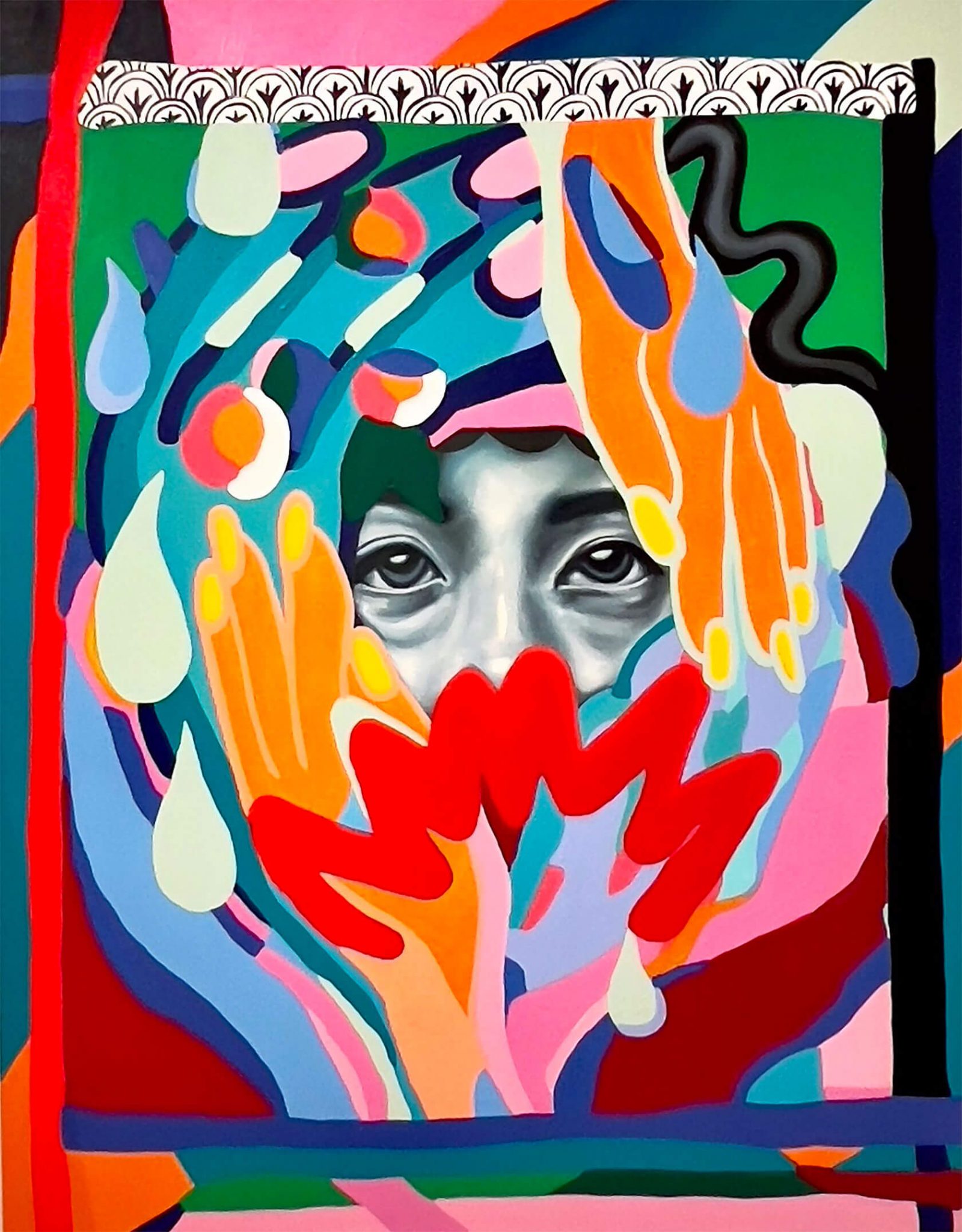 Bright Multilayered Paintings by Caroline Liu | Daily design ...