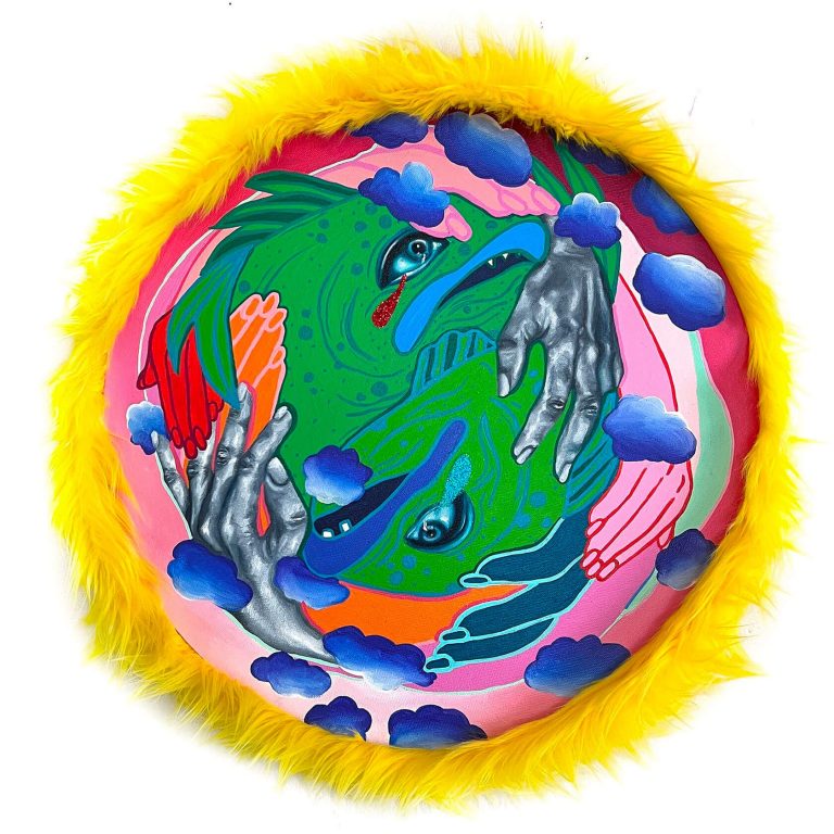 Bright Multilayered Paintings by Caroline Liu | Daily design ...