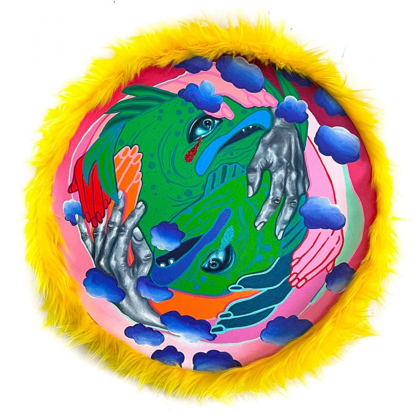 Bright Multilayered Paintings by Caroline Liu | Daily design ...