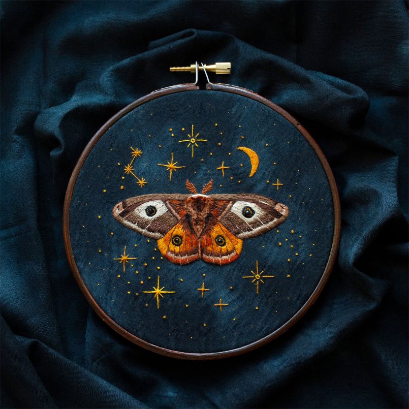 Realistic Flora & Fauna Embroidery by Emillie Ferris | Daily design ...