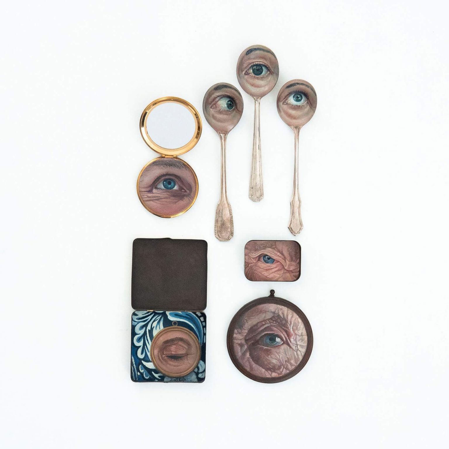 I See You: Eye Paintings on Antique Objects by Robyn Rich | Daily ...