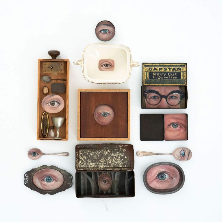 I See You: Eye Paintings on Antique Objects by Robyn Rich | Daily ...