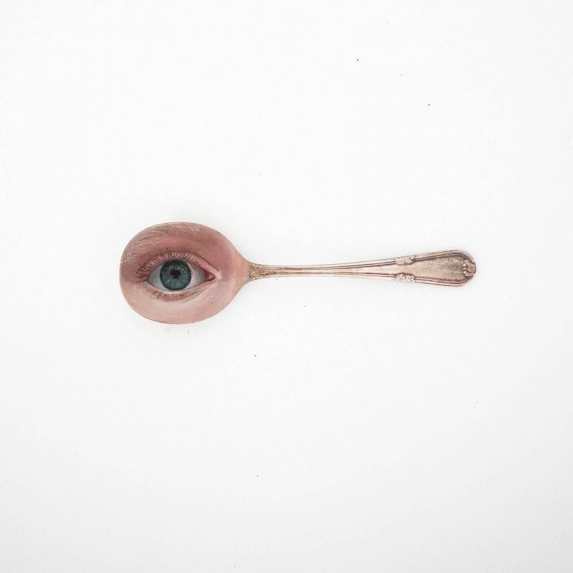 I See You: Eye Paintings on Antique Objects by Robyn Rich | Daily ...