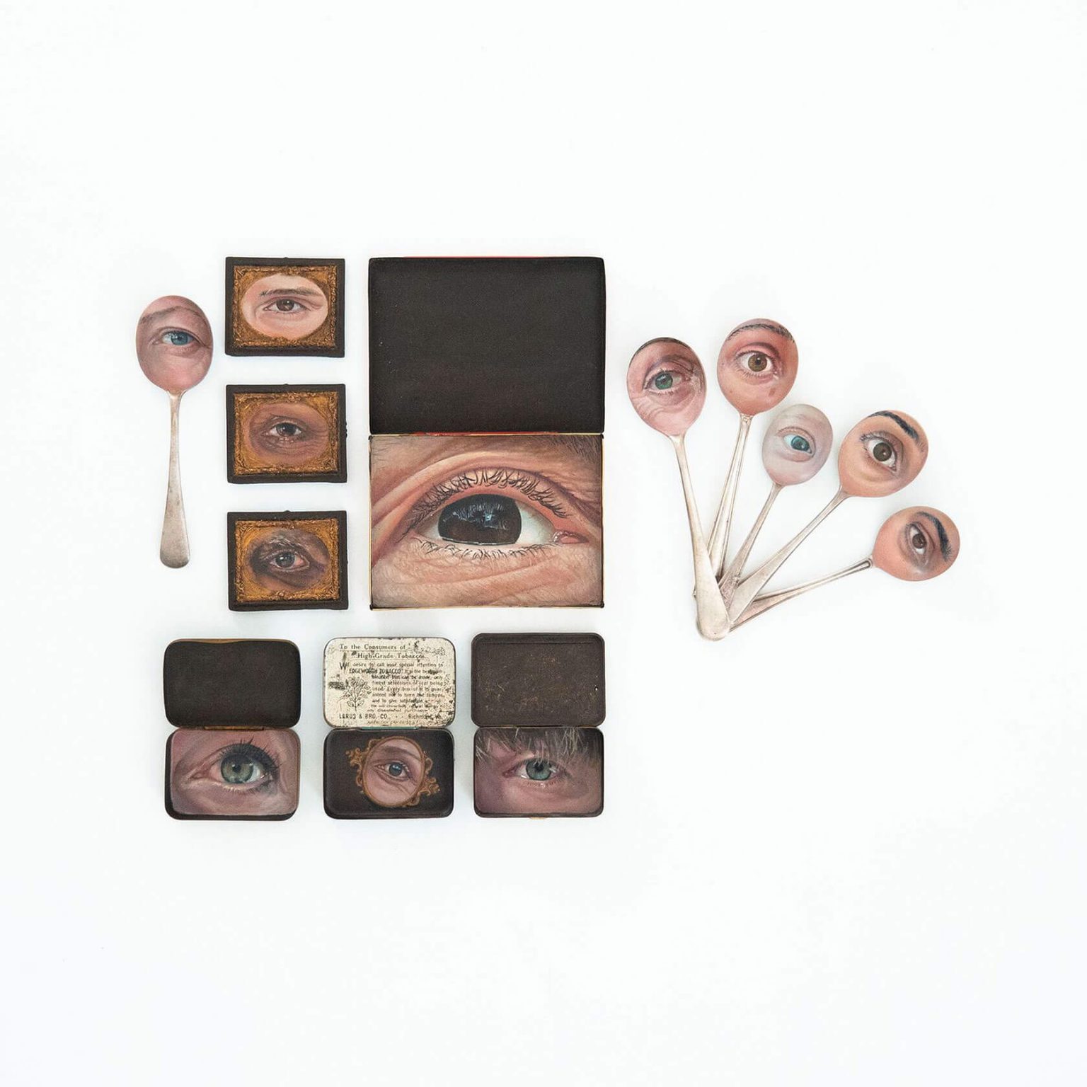 I See You: Eye Paintings on Antique Objects by Robyn Rich | Daily ...