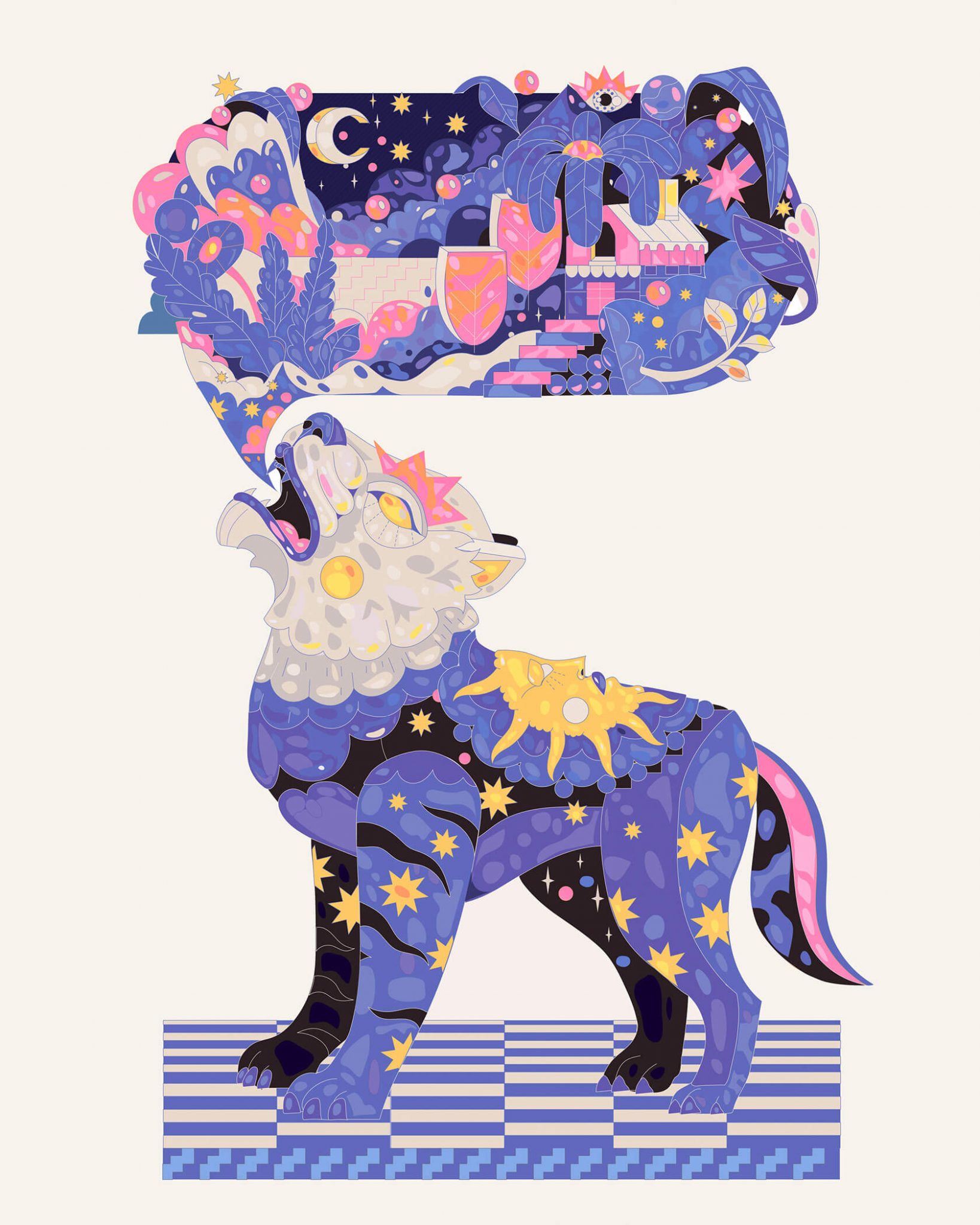 Complex Illustrated Pieces by Yo Az | Daily design inspiration for creatives | Inspiration Grid