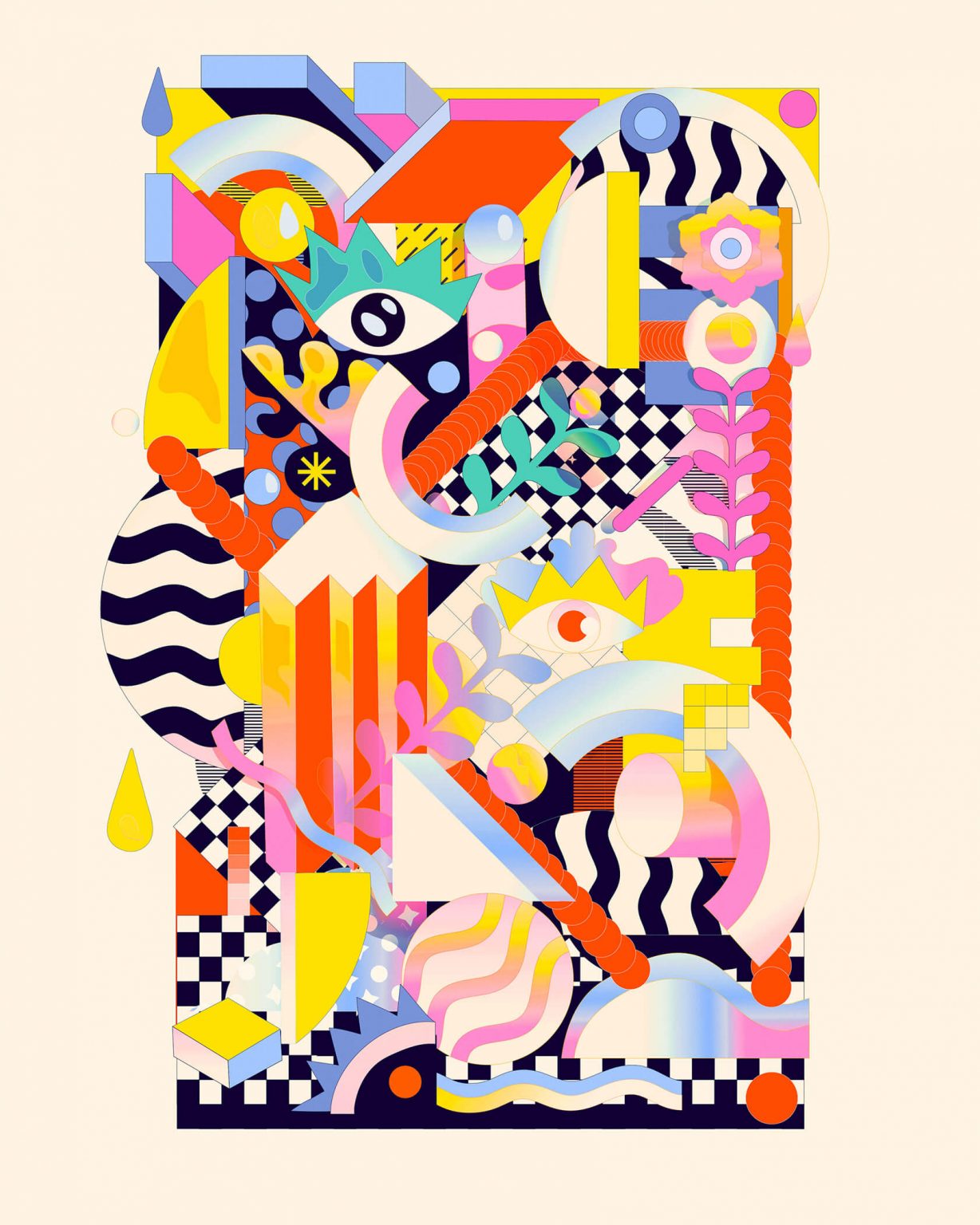 Complex Illustrated Pieces by Yo Az | Daily design inspiration for ...