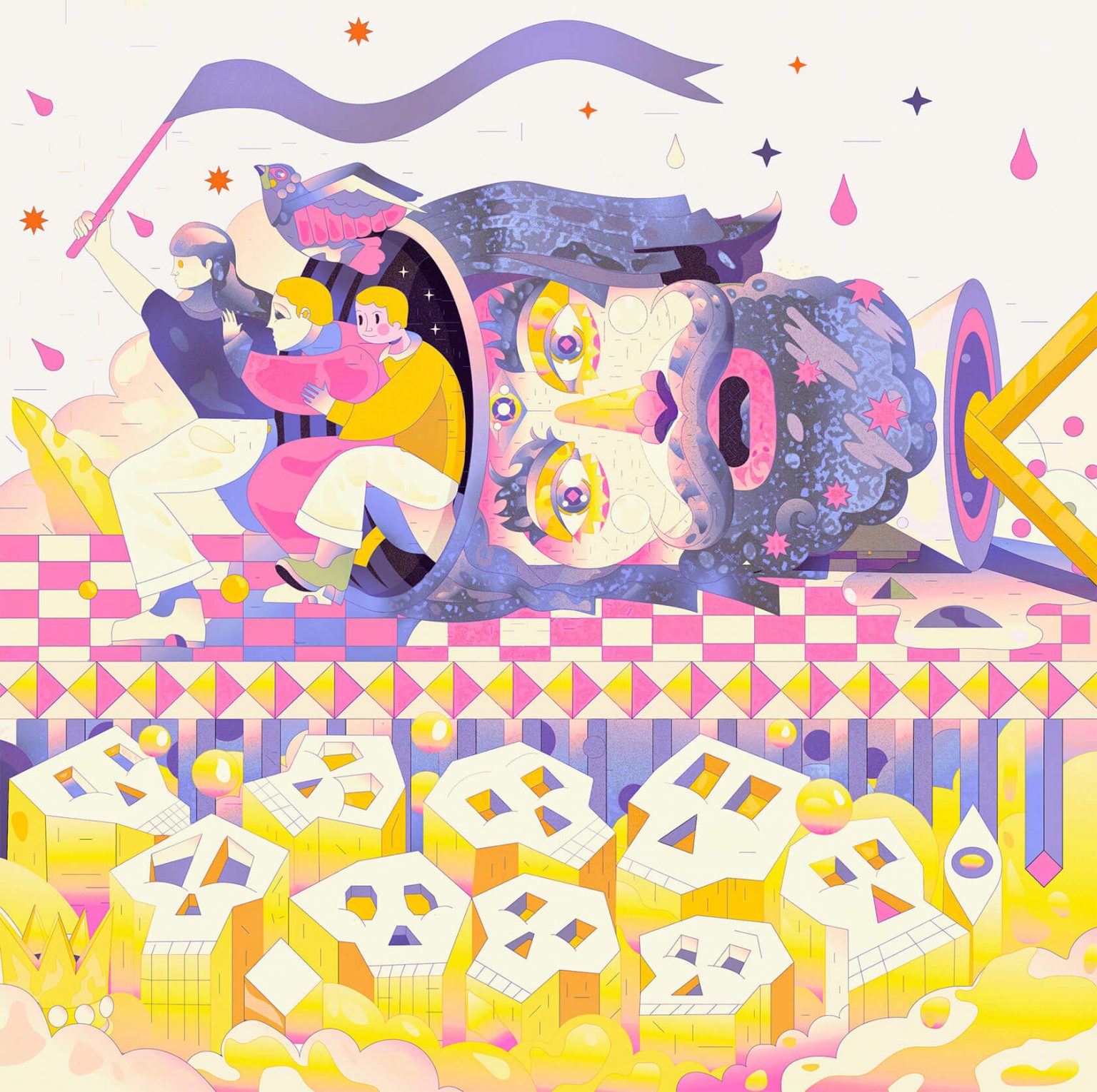 Complex Illustrated Pieces by Yo Az | Daily design inspiration for ...
