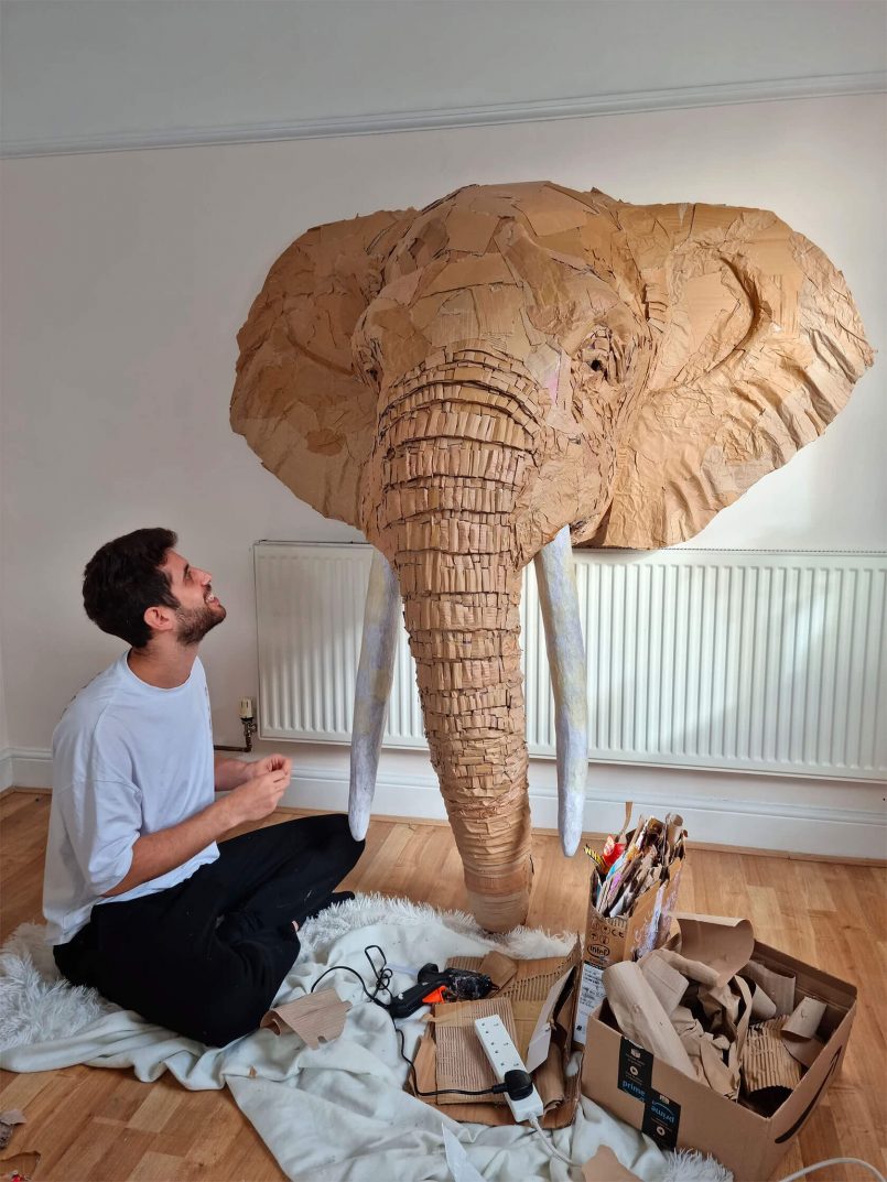 Cardboard Animal Sculptures by Josh Gluckstein | Daily design ...