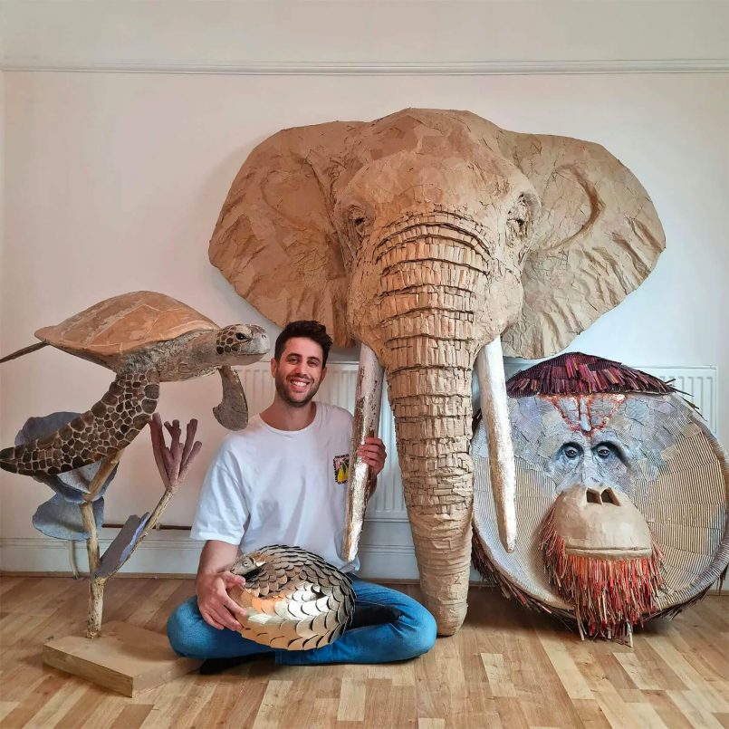 Cardboard Animal Sculptures by Josh Gluckstein | Daily design ...