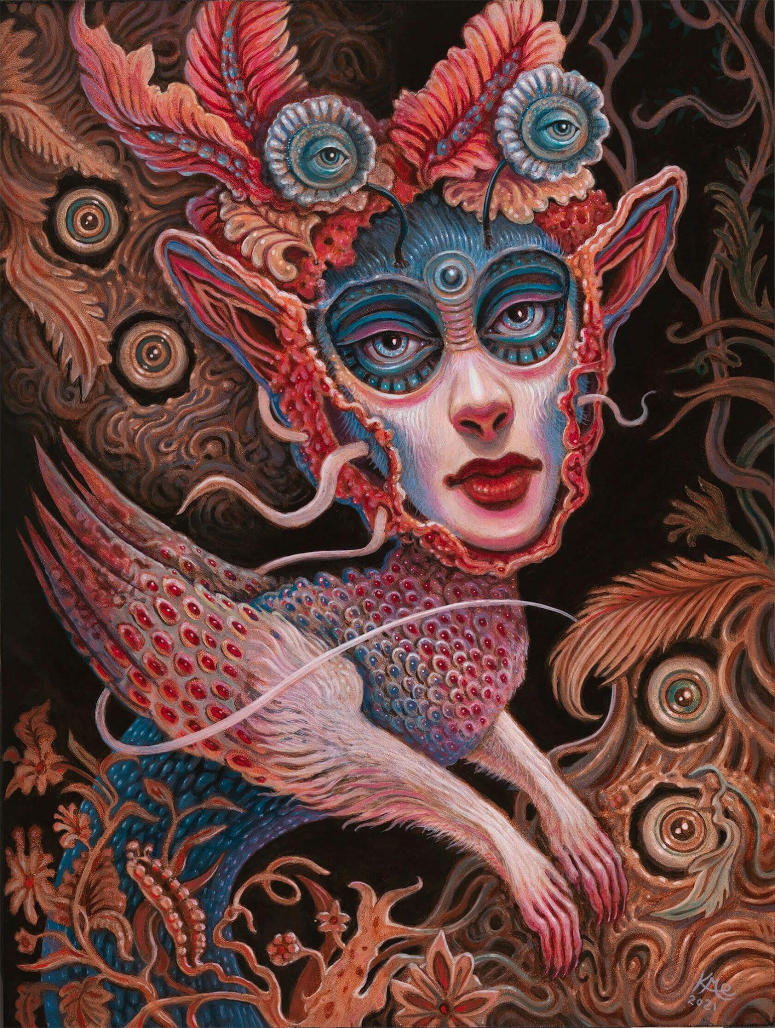 Metamorphosis: Outlandish Paintings by Kim Evans | Daily design ...