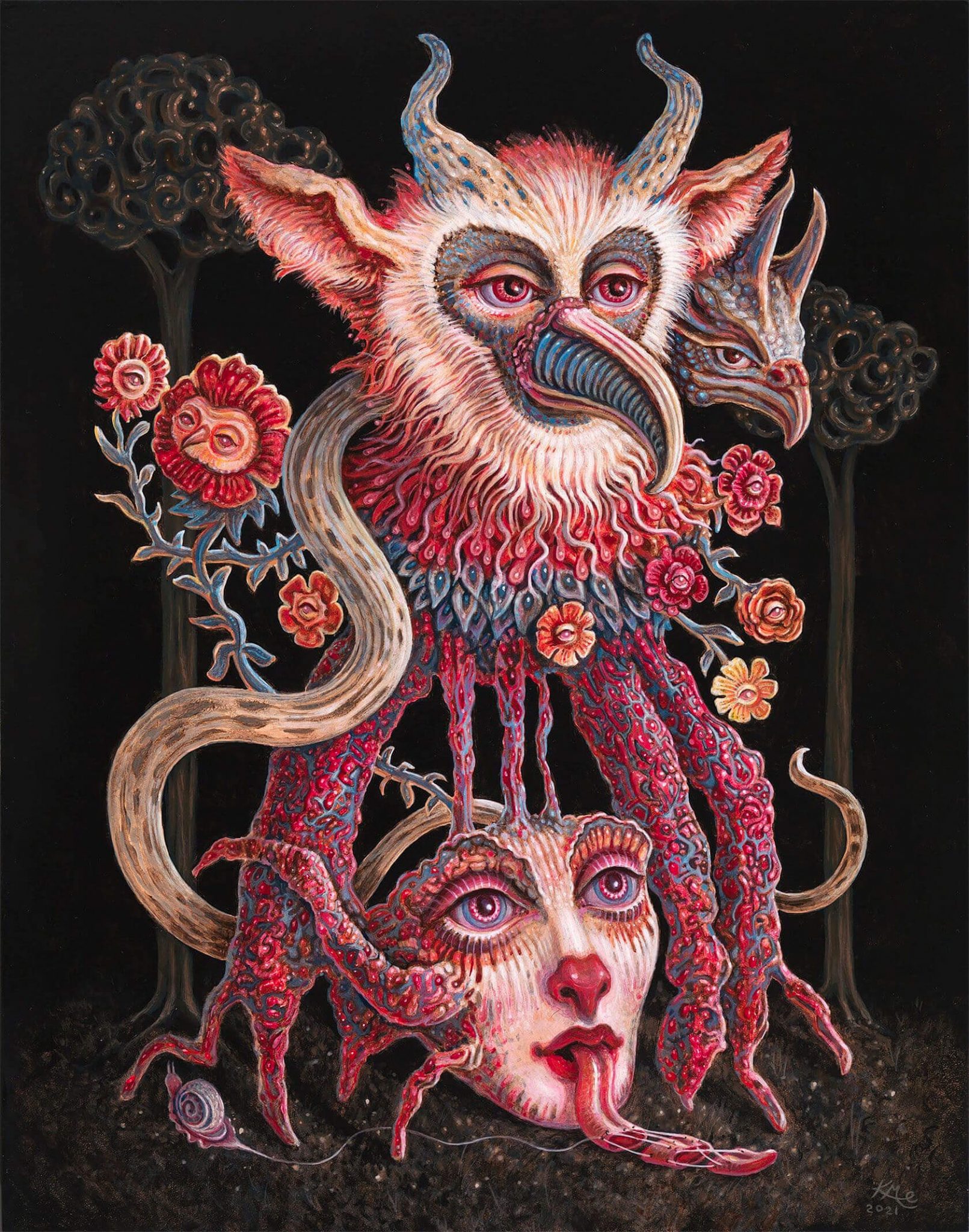 Metamorphosis: Outlandish Paintings by Kim Evans | Daily design ...