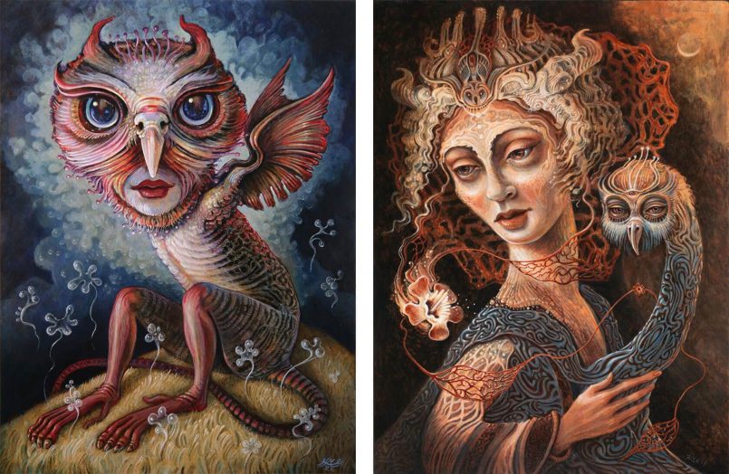 Metamorphosis: Outlandish Paintings by Kim Evans | Daily design ...