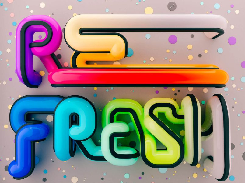 Fantastic 3D Typography by Leonardoworx | Daily design inspiration for ...