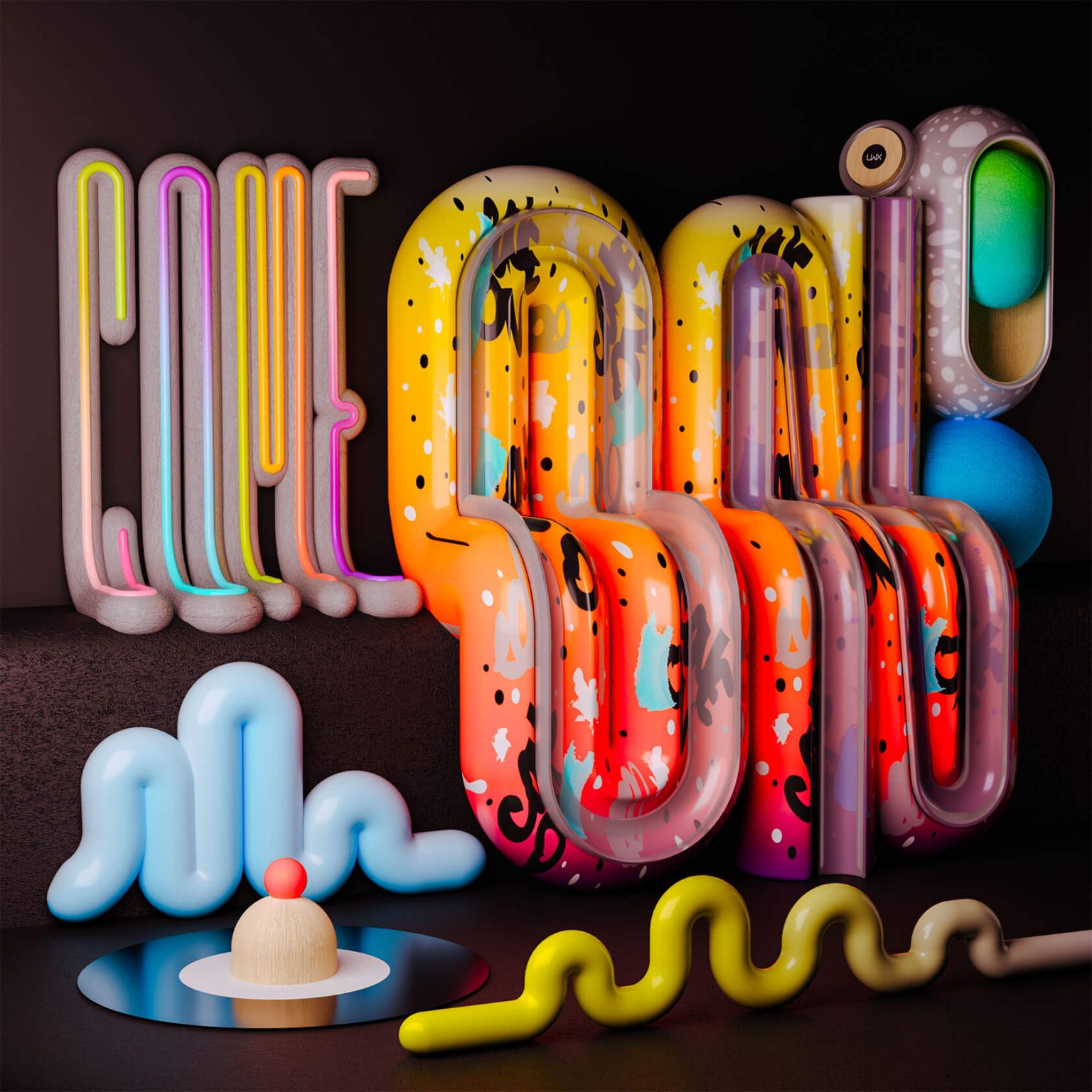Fantastic 3D Typography by Leonardoworx | Daily design inspiration for ...