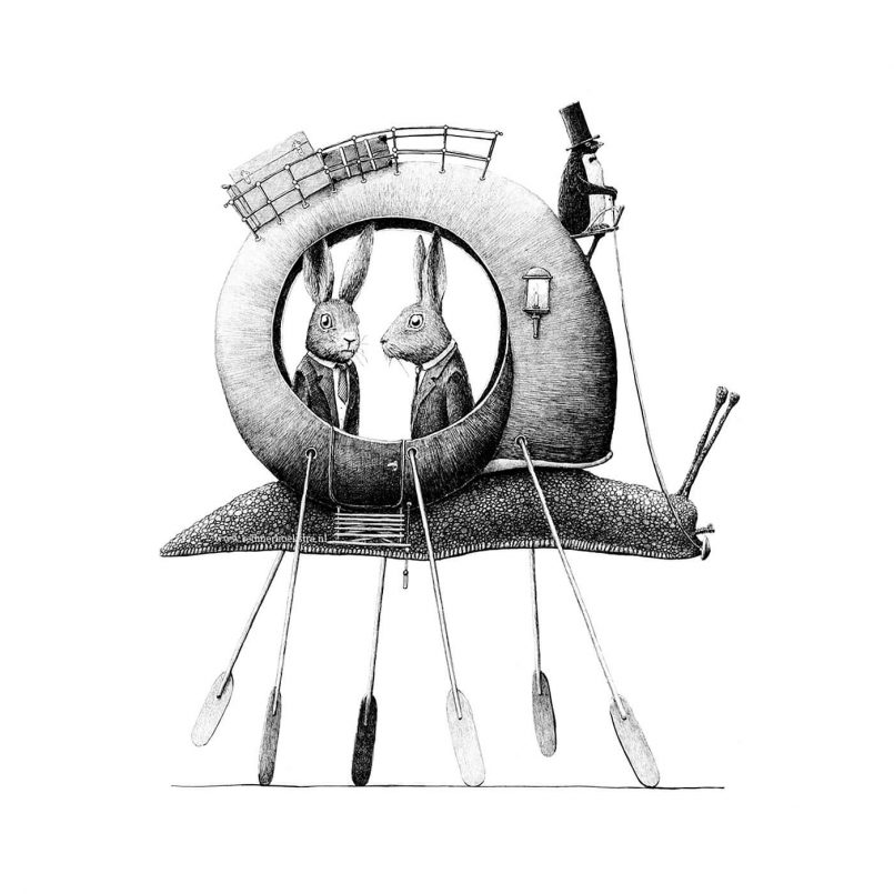 Whimsical Animal Drawings by Redmer Hoekstra | Daily design inspiration ...