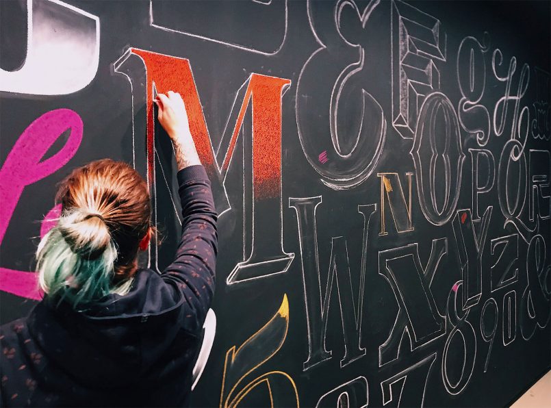 Chalk Lettering Murals by Cristina Pagnoncelli | Daily design ...