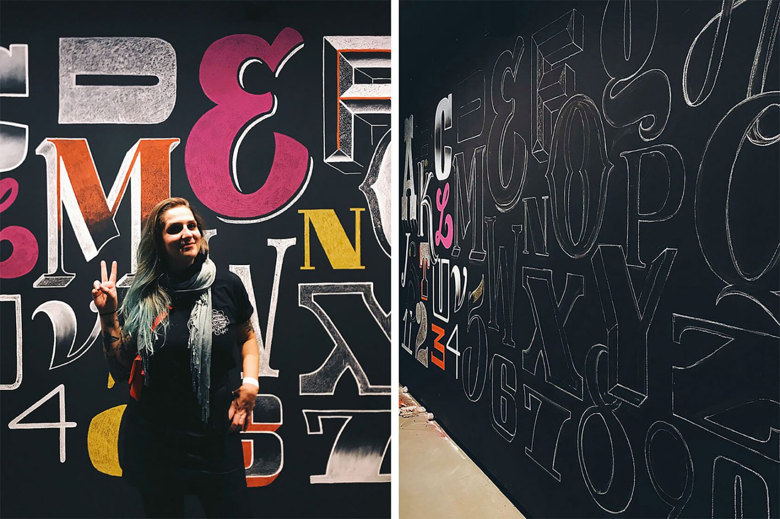 Chalk Lettering Murals by Cristina Pagnoncelli | Daily design ...