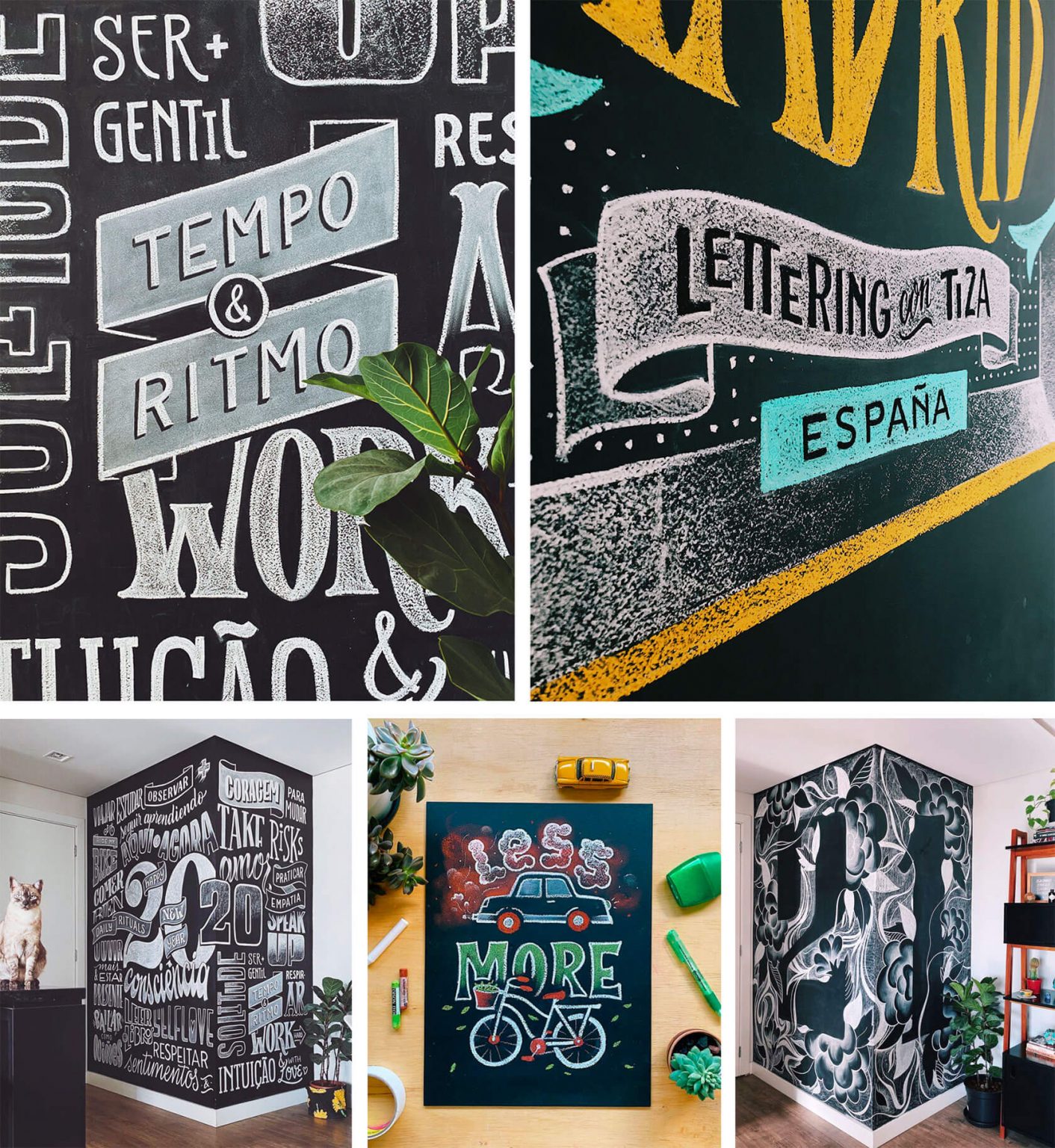 Chalk Lettering Murals by Cristina Pagnoncelli | Daily design ...