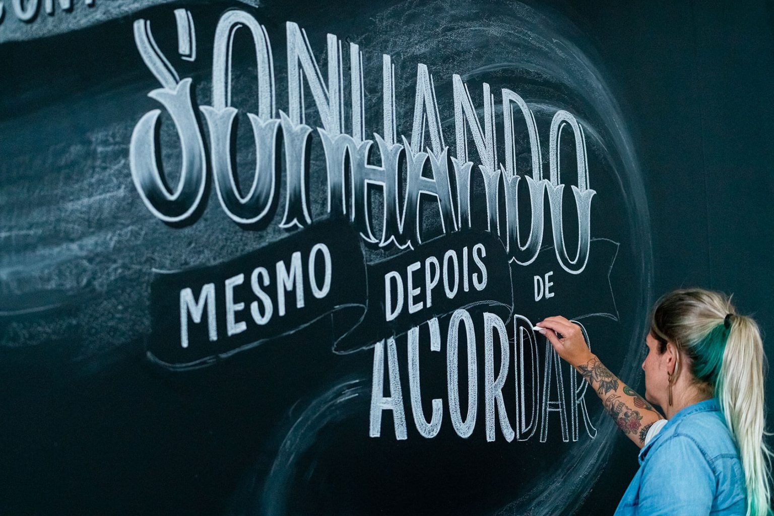 Chalk Lettering Murals by Cristina Pagnoncelli | Daily design ...