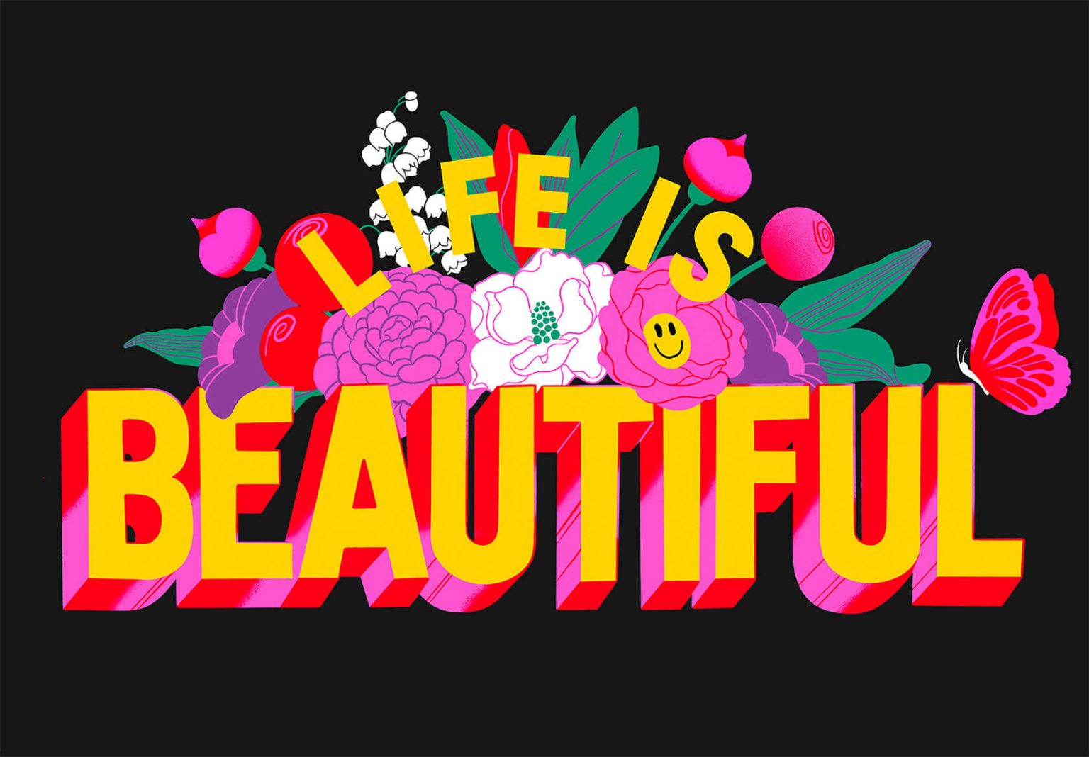 Bold & Vibrant Typographic Artworks by Toby Triumph | Daily design ...